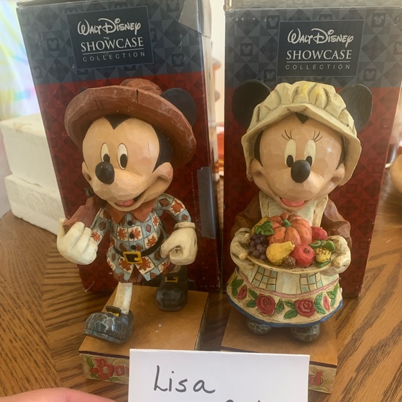 Holiday | Mickey And Minnie Pilgrim Statues Walt Disney | Poshmark